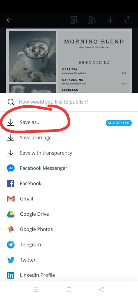 Cara membuat daftar menu di android atau komputer - Pesona Informatika