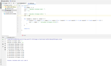 Program mencetak bilangan prima menggunakan c++ - Pesona Informatika
