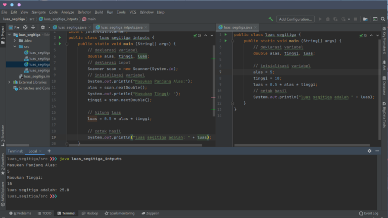 Cara Menghitung Luas Segitiga Menggunakan Java - Pesona Informatika