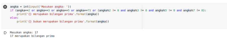 Program mencetak bilangan prima python - Pesona Informatika