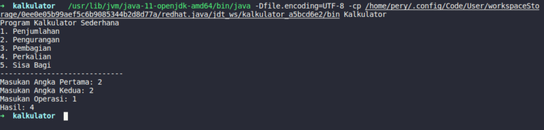 Membuat Kalkulator Sederhana Menggunakan Java - Pesona Informatika